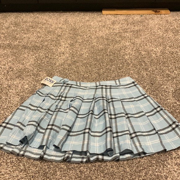 Skirts | Blue White Black Plaid Skirt | Poshmark